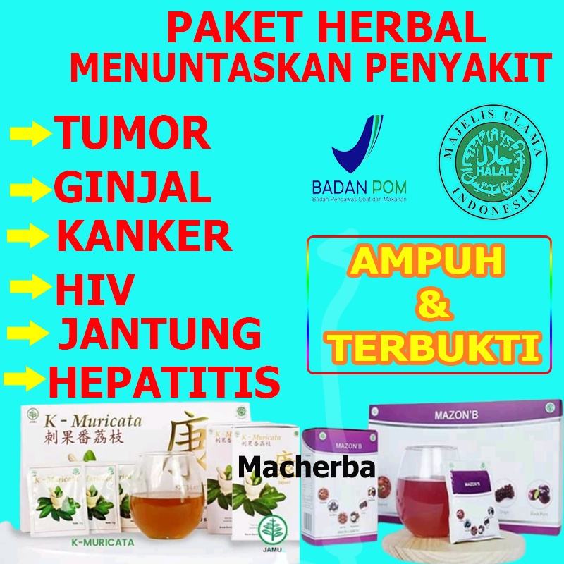 Jual Mazon B Dan K Muricata Obat Herbal 100% Original Jantung Kista ...