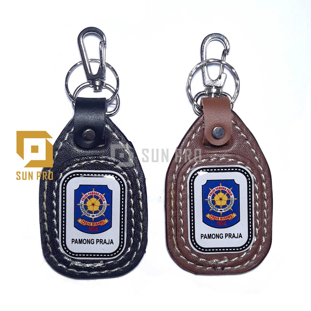 Jual Gantungan Kunci Kulit Logo Polisi Pamong Praja (POL PP) | Shopee ...