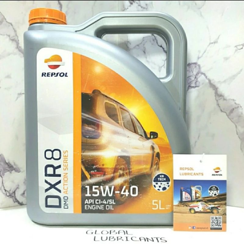 Jual Repsol DXR 8/ DXR8 15W-40 5 Liter API CI-4 (Oli Mesin Diesel ...