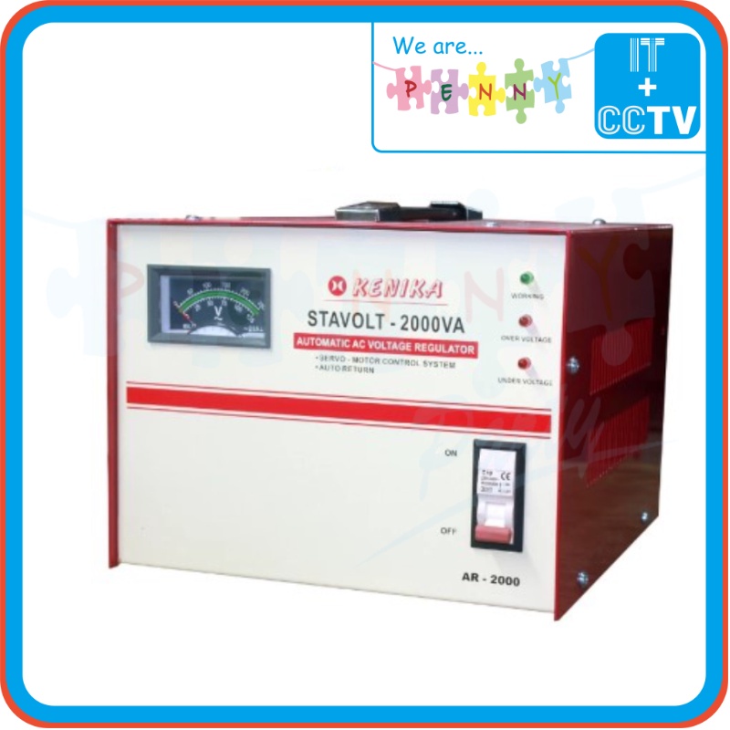 Jual Stavolt / Stabilizer Motor Kenika 2000va 100% Original | Shopee ...
