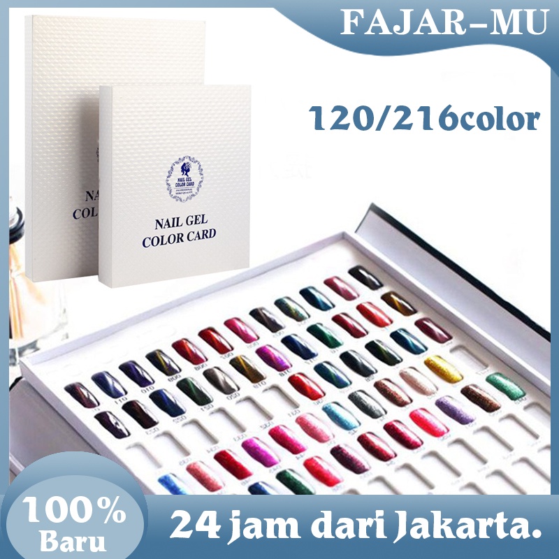 Jual Buku Nail Display 120 /216 Nailtip Buku Color Chart Kutek Nail Gel ...