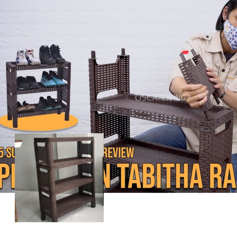 Jual Rak Sepatu Plastik Rotan Tabitha | Shopee Indonesia