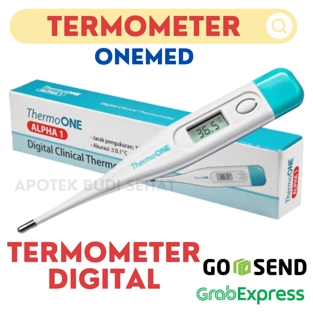 Jual Termometer Digital Onemed Pengukur Suhu Badan Demam Meriang ...