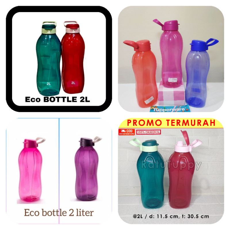 Jual Tupperware Eco Botol 2 L (1) dan 1,5 L Tupperware | Shopee Indonesia
