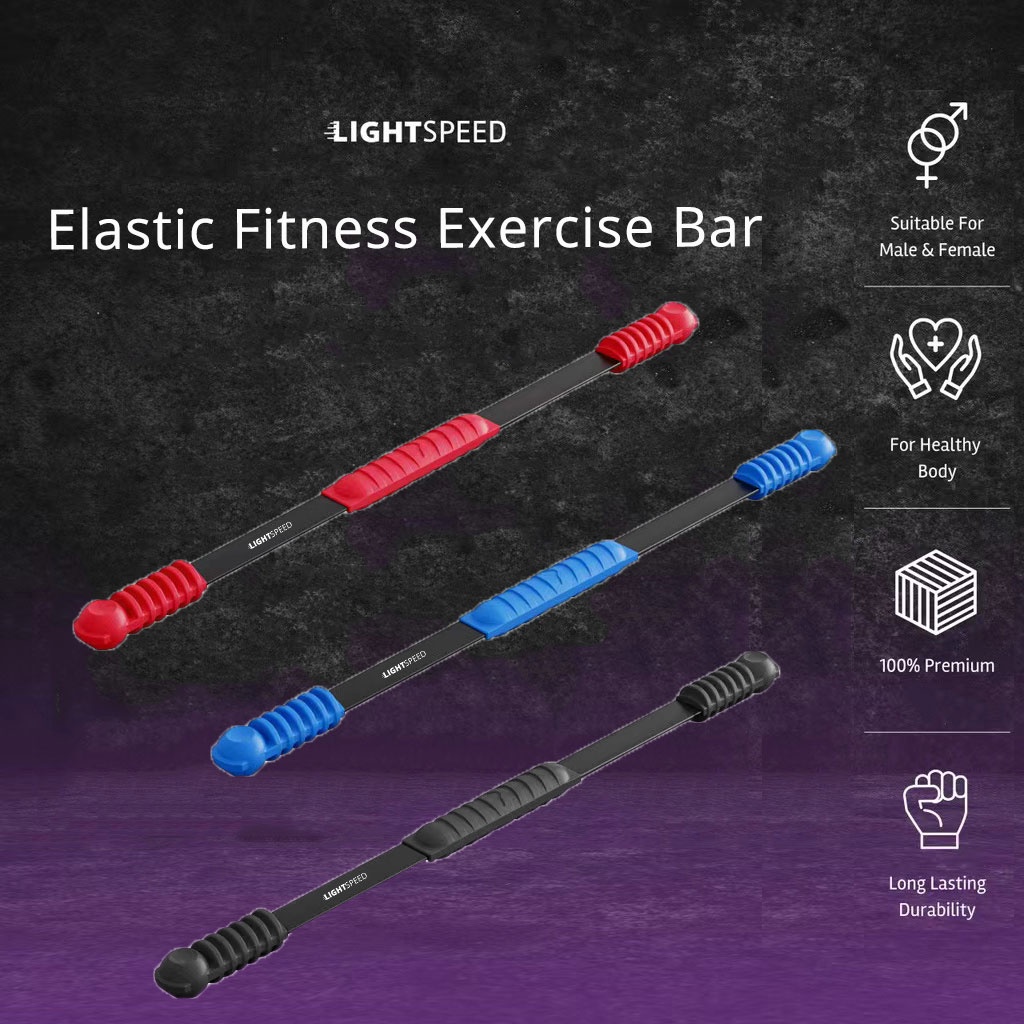 Jual LIGHTSPEED New Fitness Elastic Bar Training Bar / Felix Elastic ...