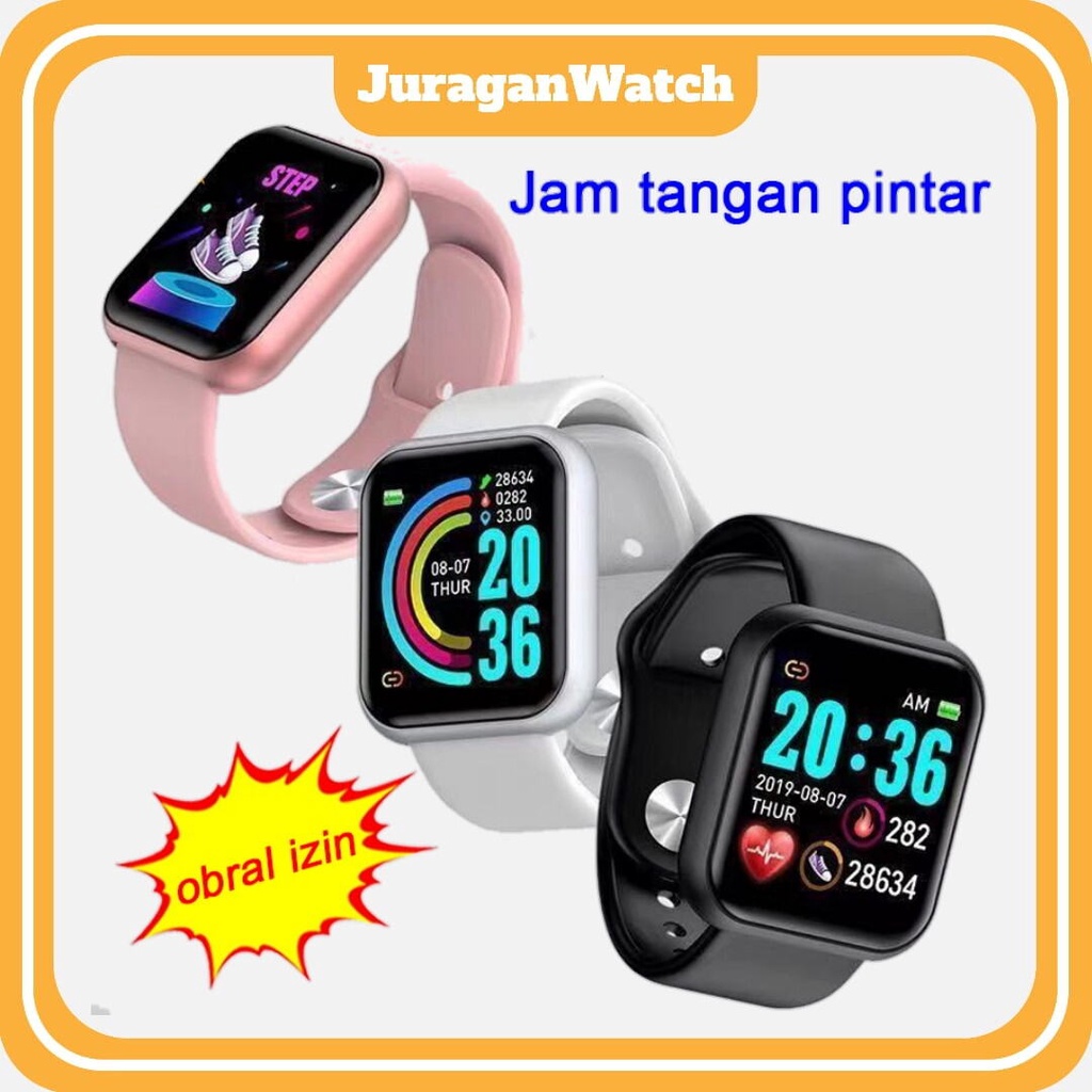 Jual Jam Tangan Pintar Smartwatch Hp Android Smart Watch Y68 116 Plus ...