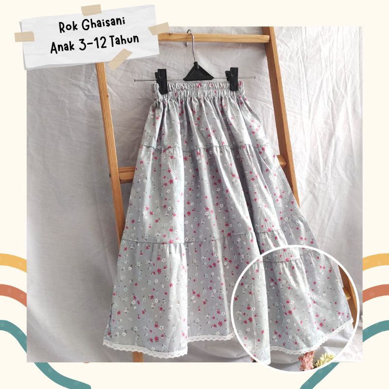 Jual Rok Anak Perempuan 10 tahun Rok Anak Panjang usia 3-12 tahun ...