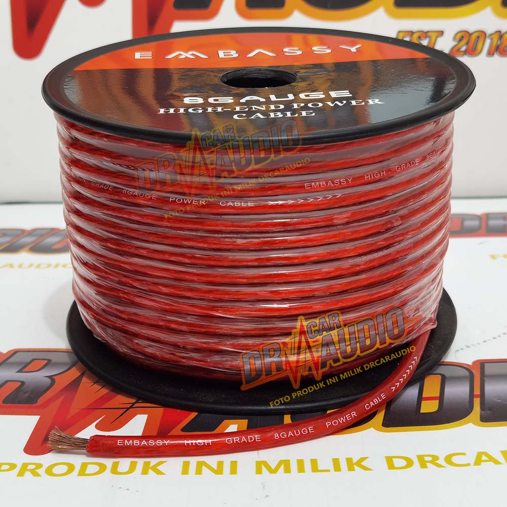 Jual Kabel 8 AWG Tembaga Mobil Per-5 Meter Kabel Grounding Kabel Power ...