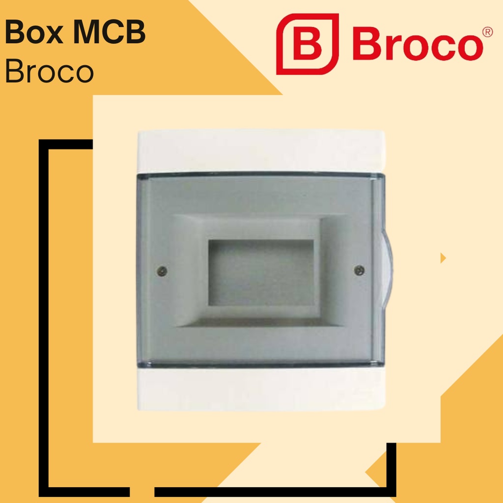 Jual Broco 17104-50 Box MCB 4 Group Inbow Transparan Original Box Mcb 4 ...