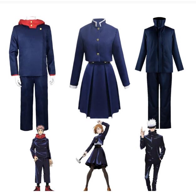 Jual Anime Jujutsu Kaisen Kugisaki Nobara Cosplay Costume Top Skirt ...