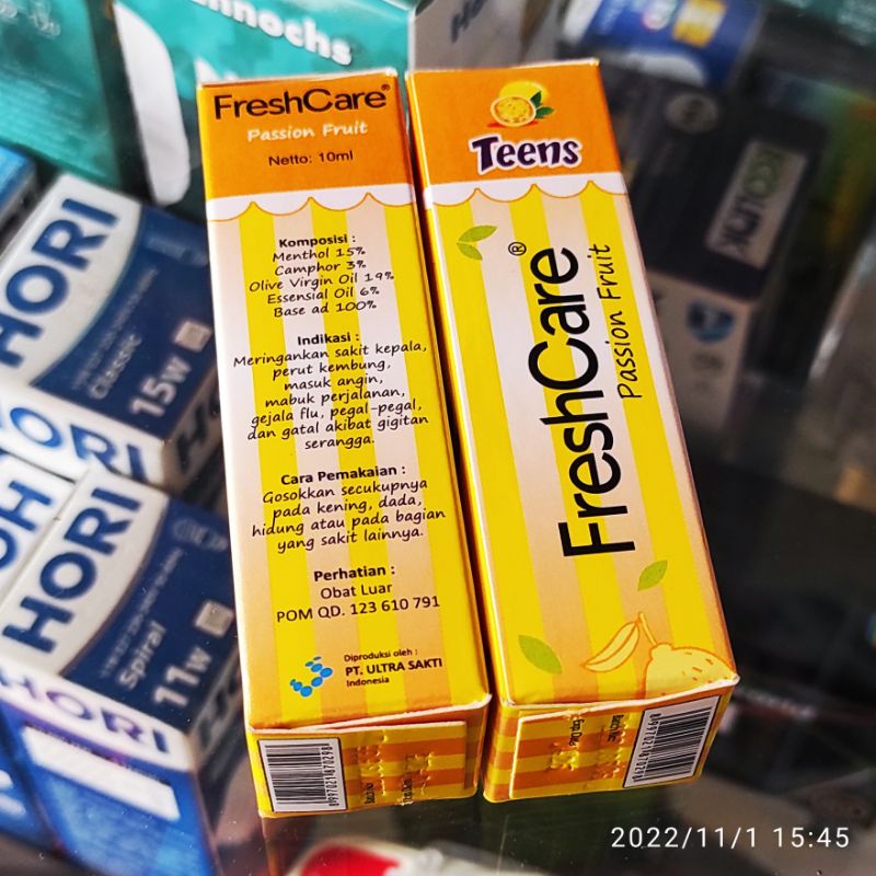 Jual Freshcare Teens Passion Fruit 10ml Roll On Minyak Angin ...