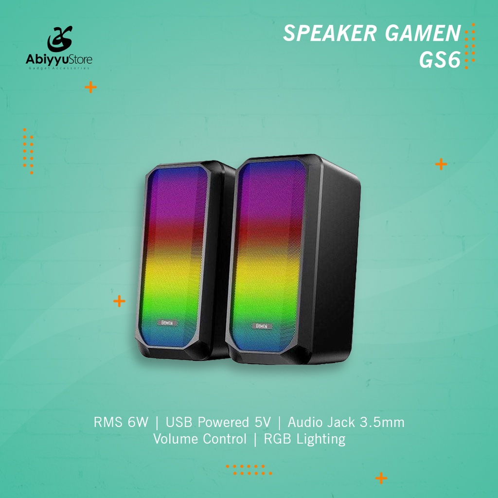 Jual Speaker Komputer Gamen GS6 Gaming Speaker PC Laptop HP | Shopee ...