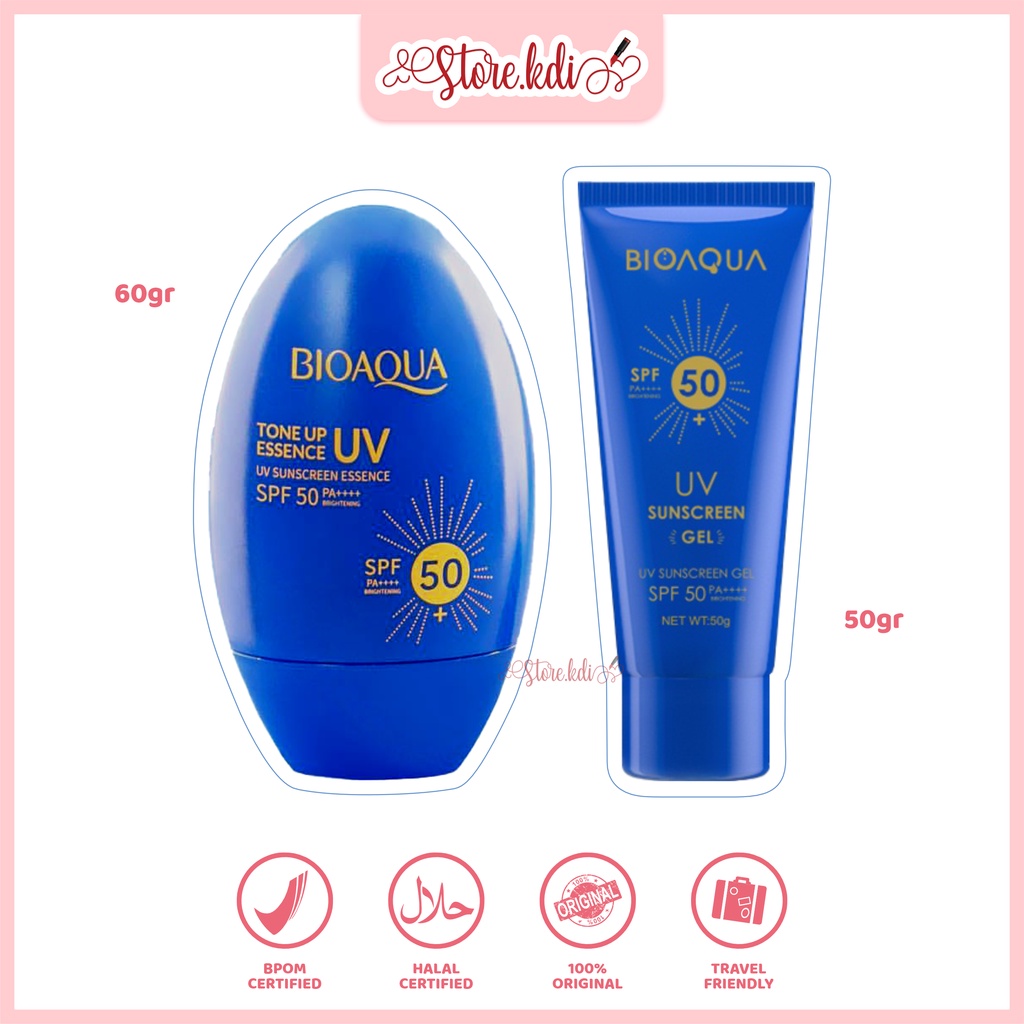 Jual BIOAQUA Sunscreen Gel & Tone Up Essence UV SPF 50 PA ++++ | Shopee ...