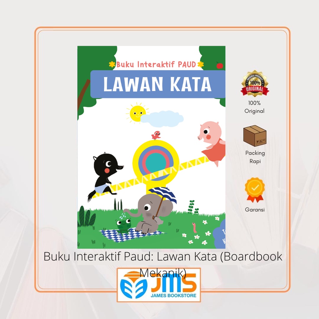 Jual Buku Interaktif Paud Lawan Kata (Boardbook Mekanik) | Shopee Indonesia
