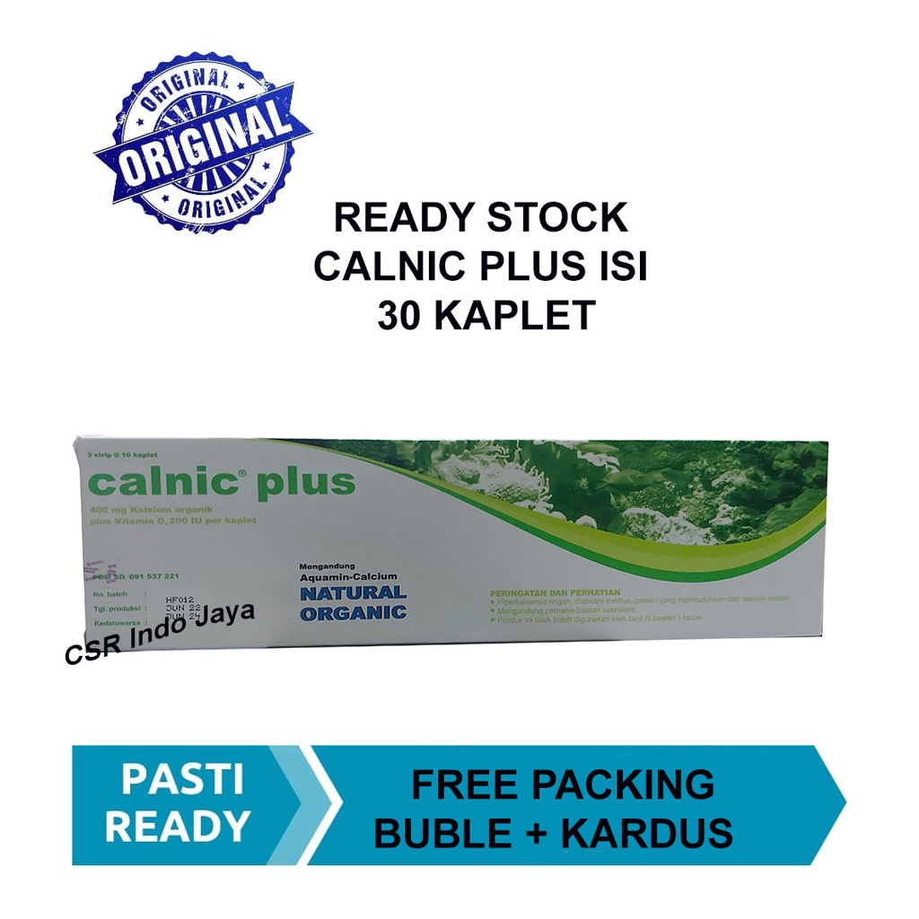 Jual Calnic PLUS Tablet Box 30 Tablet Membantu Memenuhi Kebutuhan ...