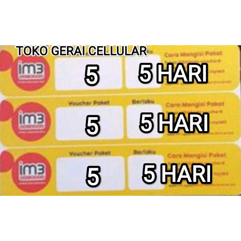 Jual VOUCHER INDOSAT 5 GB 5 HARI | Shopee Indonesia