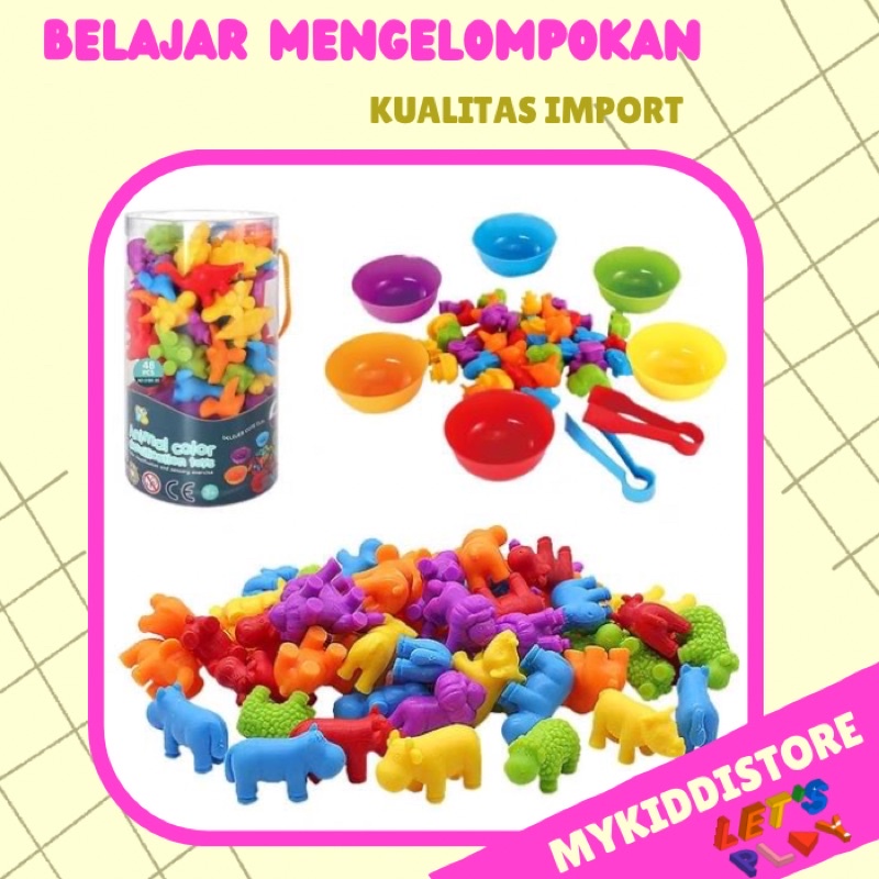 Jual Mainan Anak Kelompok Warna Melatih Fokus Warna Belajar Berhitung ...