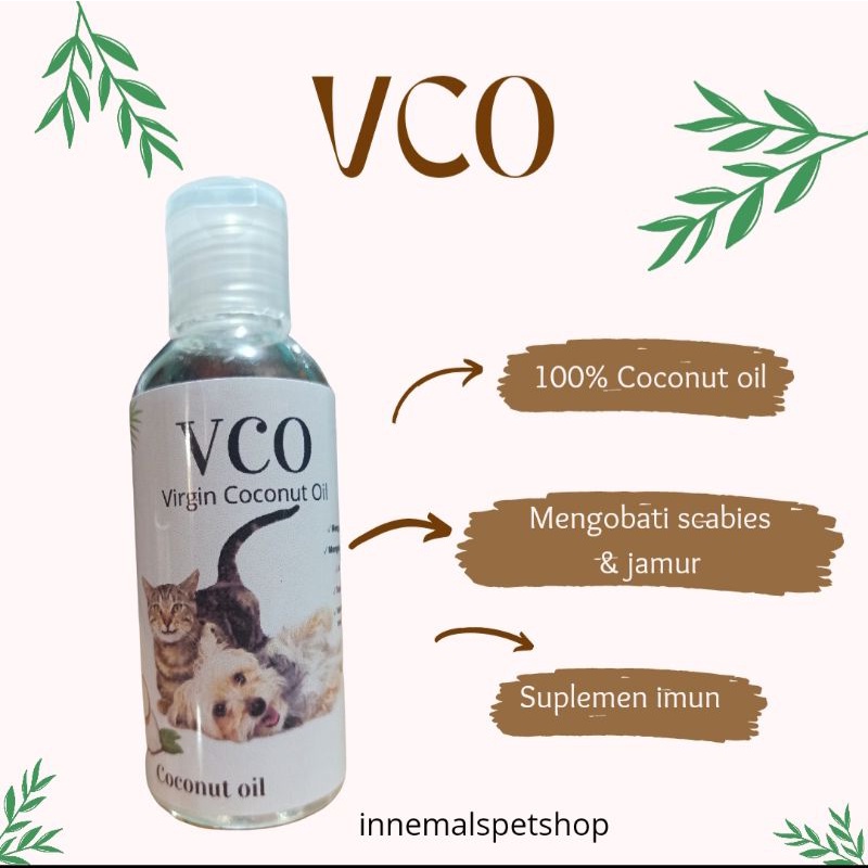 Jual VCO virgin coconut oil minyak kelapa kucing anjing obat scabies / obat jamur | Shopee Indonesia