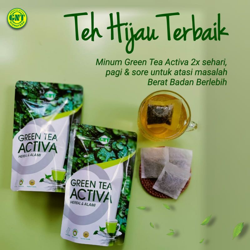 Jual GREENTEA ACTIVA PELUNTUR LEMAK Kemasan celup 30pcs | Shopee Indonesia