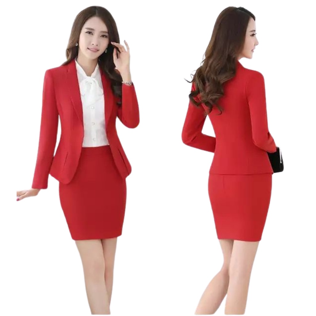 Jual Heded_Stelan rok blazer cewe mewah elegan jas wanita pramugari jas keren limitid edition ...