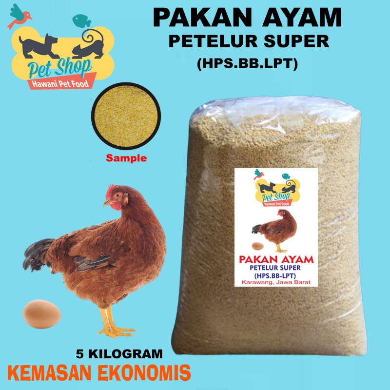 Jual HawaniPs 5 Kg Pur Ayam Petelur Super Mantap Pakan Ayam | Shopee ...