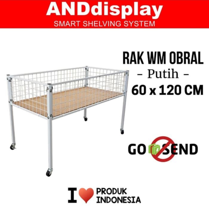 Jual Rak Wiremesh Obral 60X120Cm Box Wagon Keranjang Serbaguna | Shopee ...