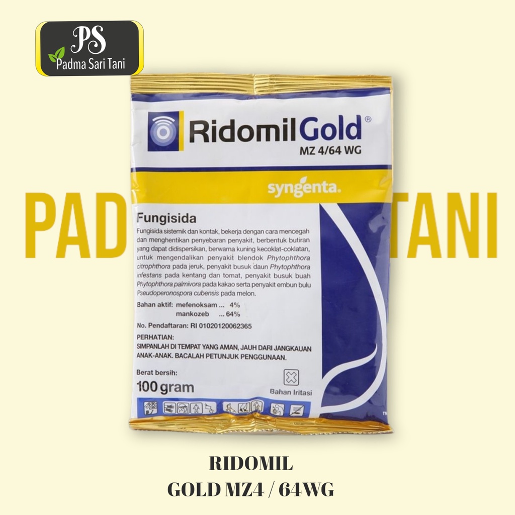 Jual Ridomil Gold MZ 4&64WG 100gr Obat Pencegah dan Pembasmi Jamur ...