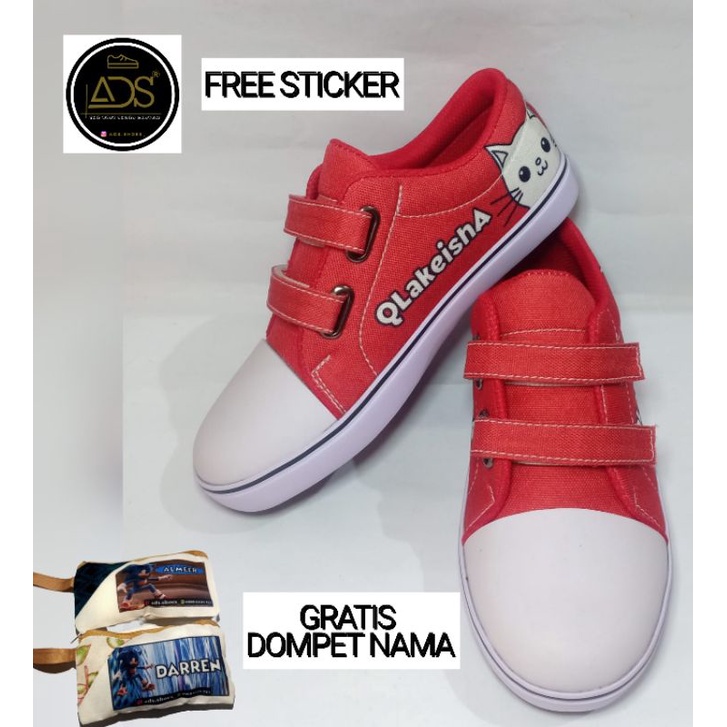 Jual ADS - Sepatu karakter kucing bisa cetak nama fan foto, gratis ...