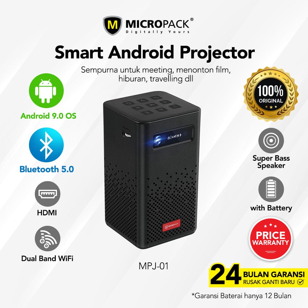 Jual Proyektor Projector Micropack Mpj 01 Smart Projector Android