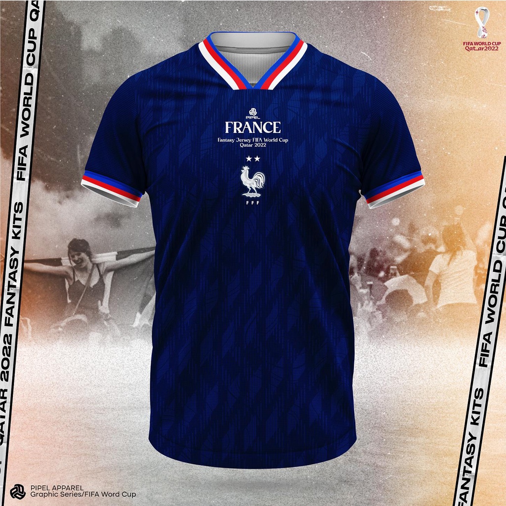 Jual Jersey kaos fantasi piala dunia Negara PRANCIS gratis nama dan ...