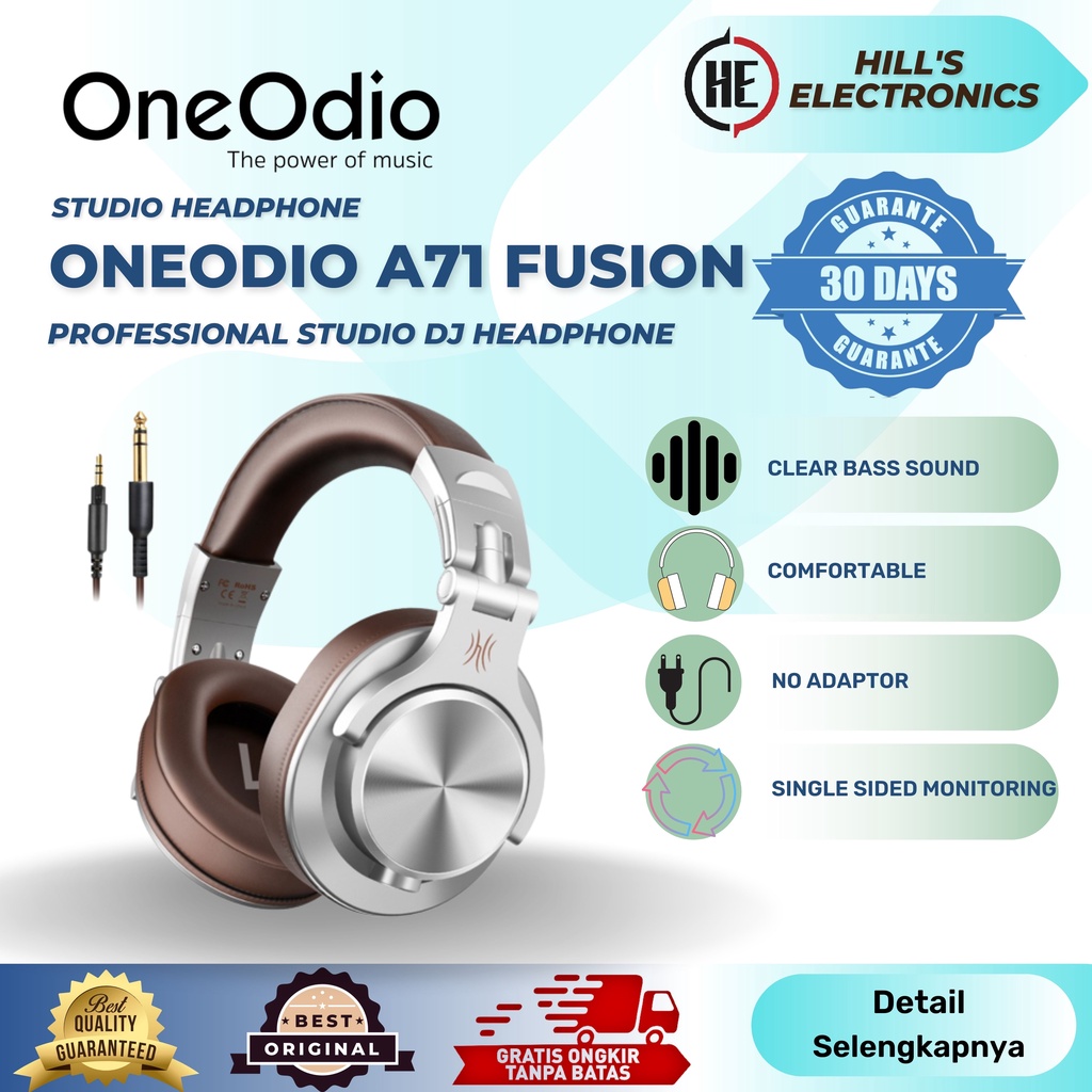 Jual Oneodio A71 DJ Gaming Headphone with Mic alt Dbe JBL Eksa ...