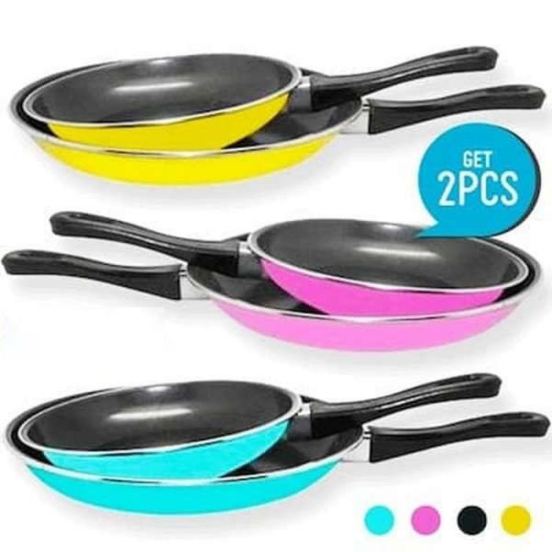 Jual Teflon set isi 2 pcs / Frypan set Warna isi 2 Pcs | Shopee Indonesia