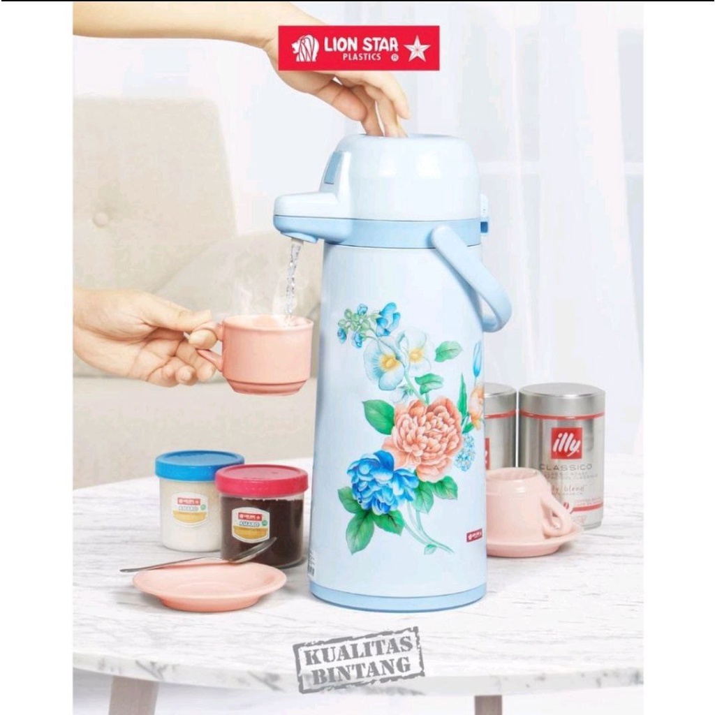 Jual Lion Star Termos Air Panas 2liter - Air Pot Lion Star - Termos Air Panas Pencet - Termos ...