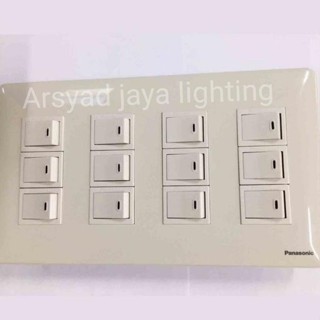 Jual TERMURAH Grid switch saklar 12 gang panasonic full color /SAKLAR ...