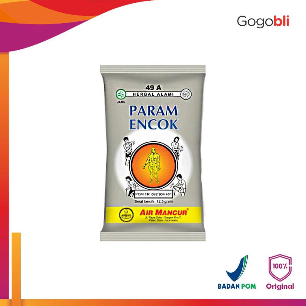 Jual Air Mancur Param Encok Padat Renteng 10 Sachet 12 5gr Shopee Indonesia