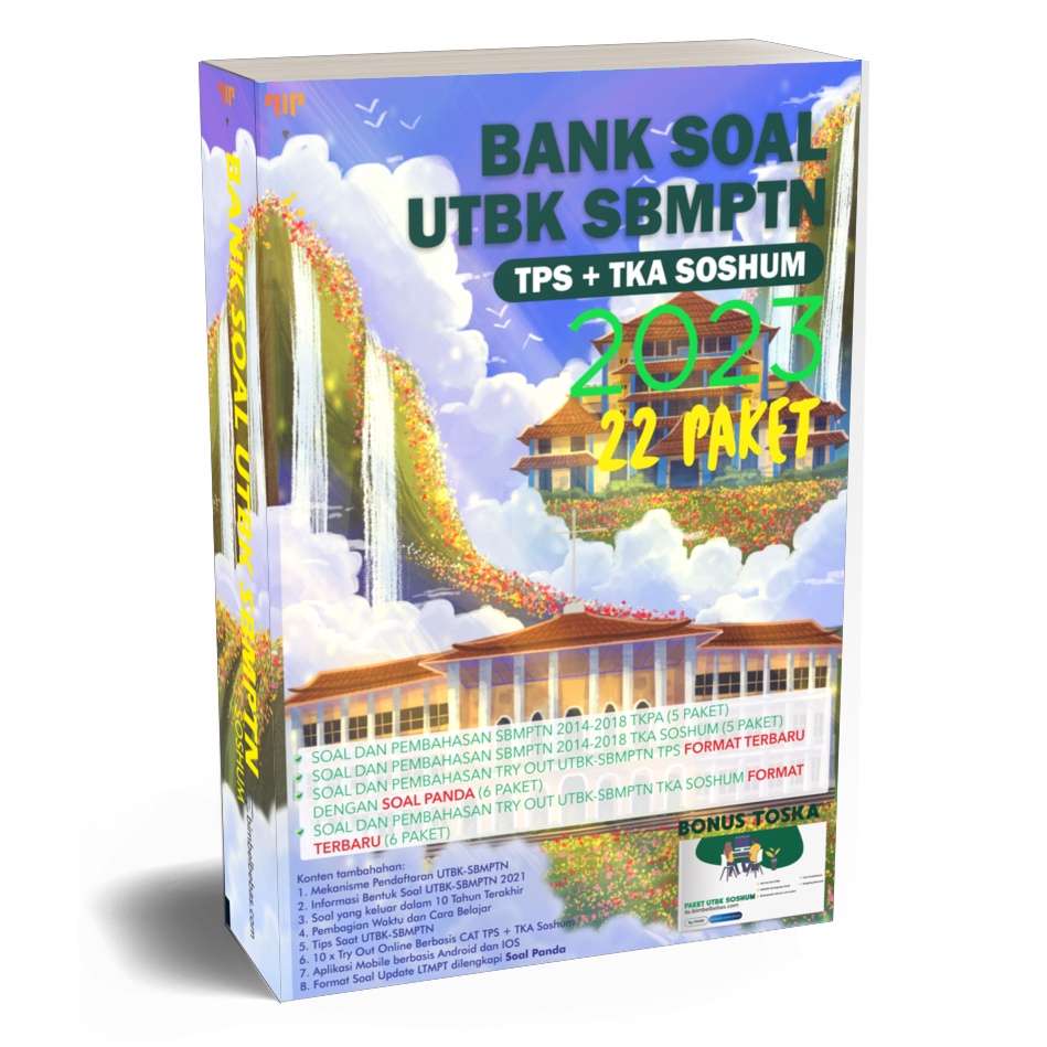 Jual Bebas Buku Bank Soal UTBK TPS dan TKA Soshum 2023 dilengkapi Pembahasan Lengkap dan Try Out ...