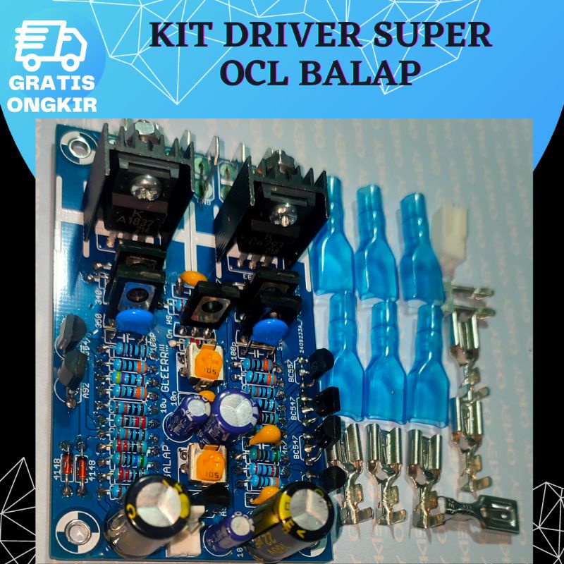 Jual kit driver power amplifier super ocl balap (DOUBLE LAYER) | Shopee ...