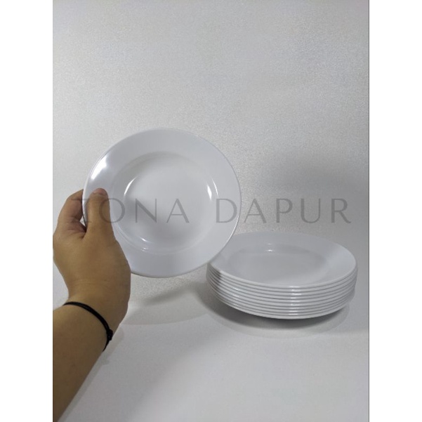 Jual (6 pcs / 1 lusin) - Piring Plastik Kecil SSJ (6 inch), Tatakan ...