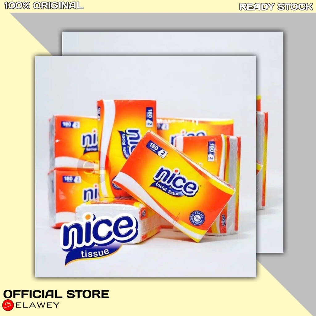 Jual Tisu Nice 180 sheet Termurah 2ply Tissu Tissue Nice Paseo Jolly ...