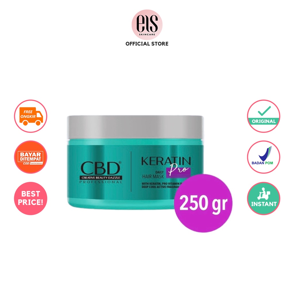 Jual CBD Professional Keratin Pro Daily Use Hair Mask (Masker Rambut ...