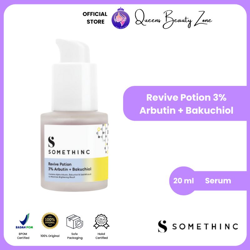 Jual SOMETHINC Revive Potion 3% Arbutin + Bakuchiol Serum 20ml | Shopee ...