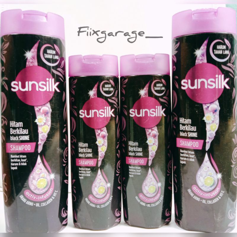 Jual SAMPO SUNSILK HITAM KEMASAN 160ml/320ml | Shopee Indonesia