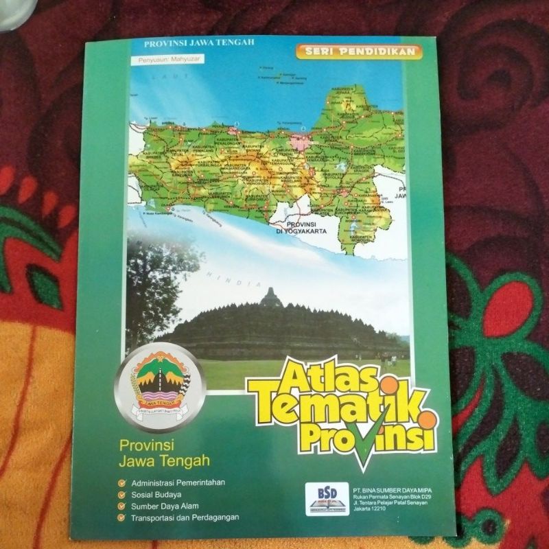 Jual BUKU ORIGINAL PETA ATLAS TEMATIK PROVINSI JAWA TENGAH | Shopee ...