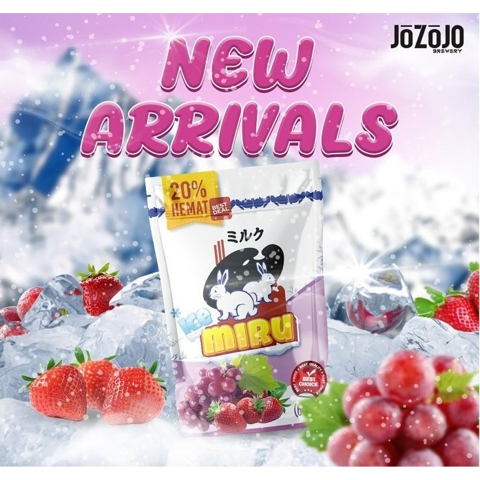 Jual MIRU FRUITY ICE GRAPE BERRY 60ML 3MG LIQUID MIRU NEW VARIAN ...