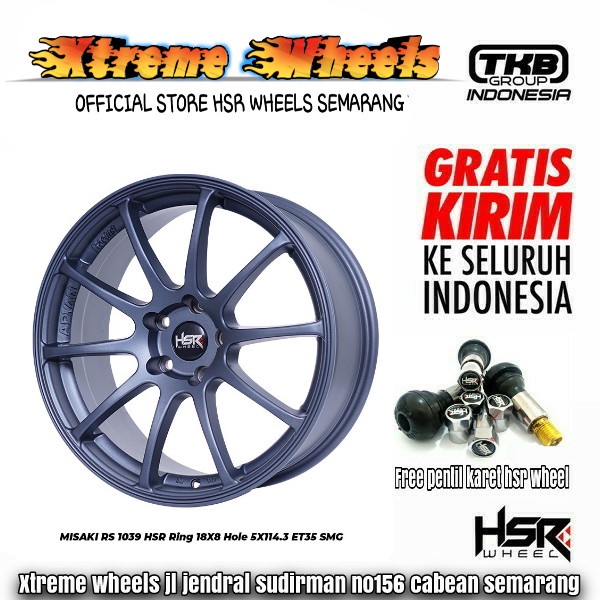 Jual velg hsr wheel misaki rs r18 lebar 8 et 35 mobil innova terios xpander | Shopee Indonesia