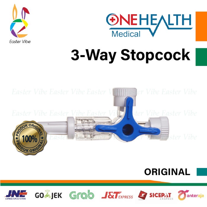 Jual ONEHEALTH 3-THREE WAY STOPCOCK KONEKTOR SELANG INFUS 3 ARAH ...