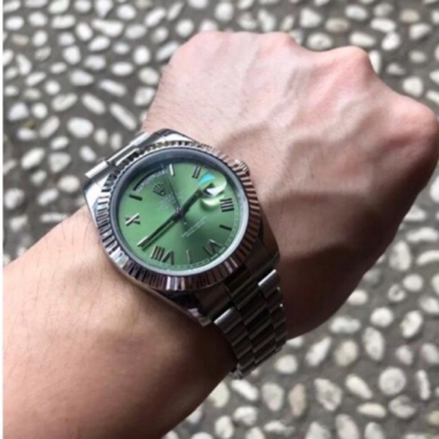 Jual JAM TANGAN ROLEX AUTOMATIC DAYDATE PREMIUM MIYOTA JAPAN SILVER ...