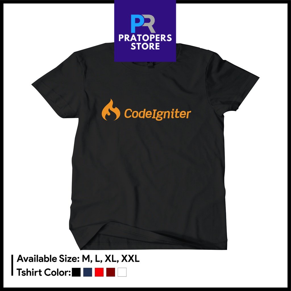 Jual Baju Kaos Code Igniter Web Developer Baju Codeigniter Distro It Programmer Combed 30s