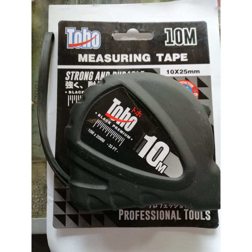 Jual Measuring Tape / Meteran 10m TOHO Black Premium 10m x 25mm ...