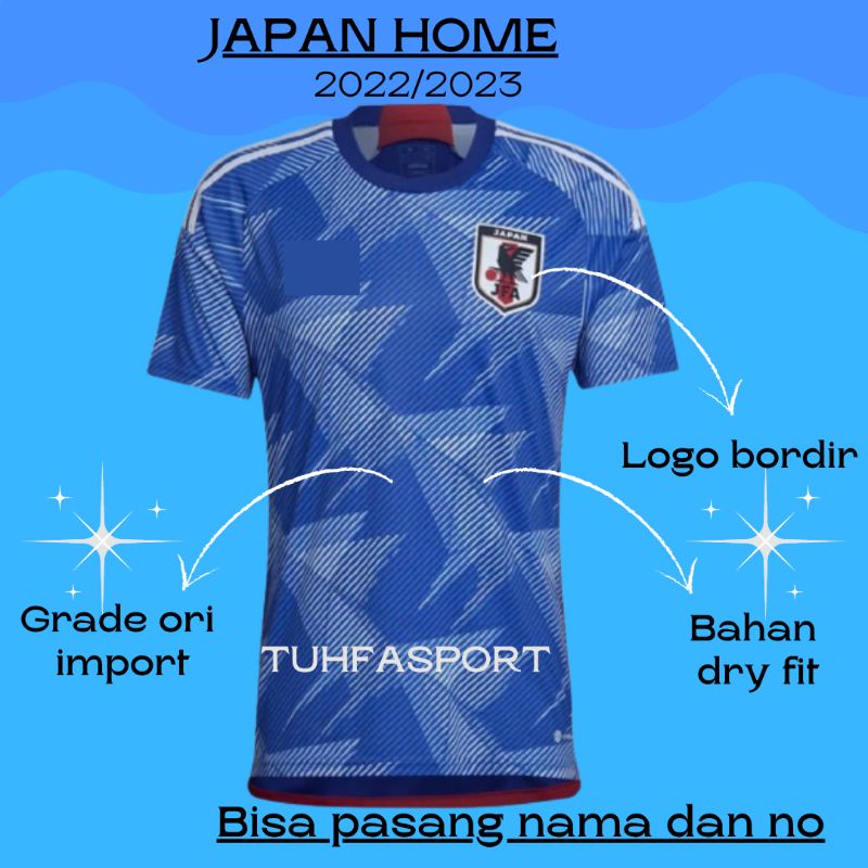 Jual JERSEY TIMNAS JEPANG PIALA DUNIA 2022 QATAR BAJU BOLA JAPAN GRADE ORI IMPORT THAILAND ...